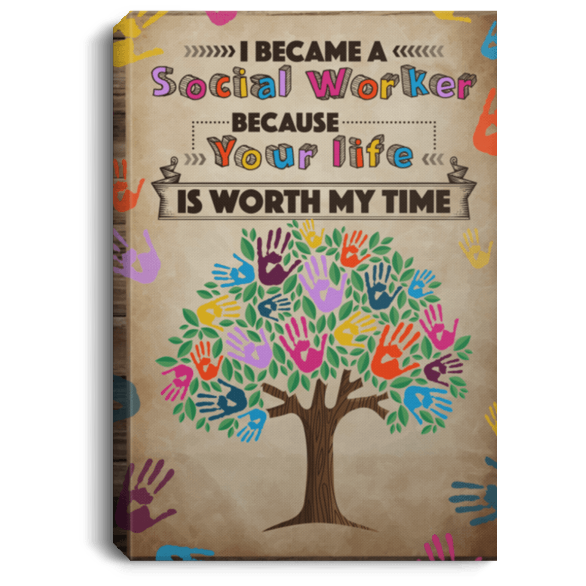 Social Worker Posters - I Became Social Worker Canvas - Poster - CubeBik