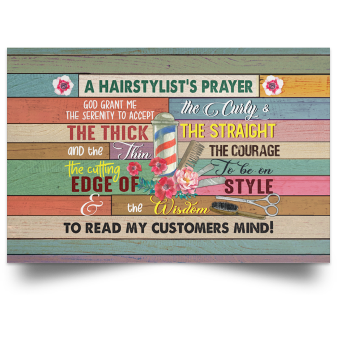 A Hairstylist's Prayer Poster | A Hairstylist's Prayer God Grant Me The ...