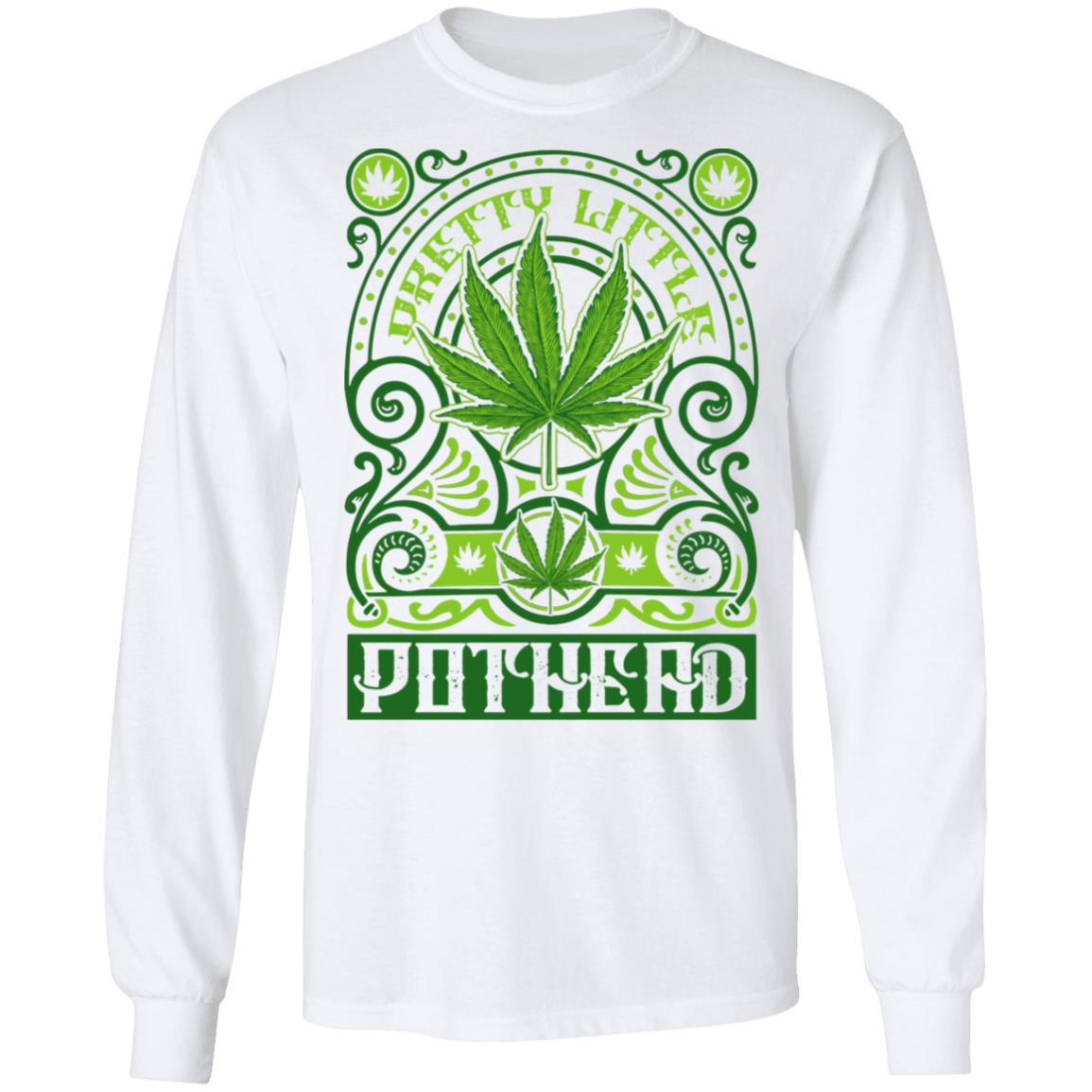 Pretty Little Pot Head Shirt | Pretty Little Pot Head Smoke Funny 420 ...