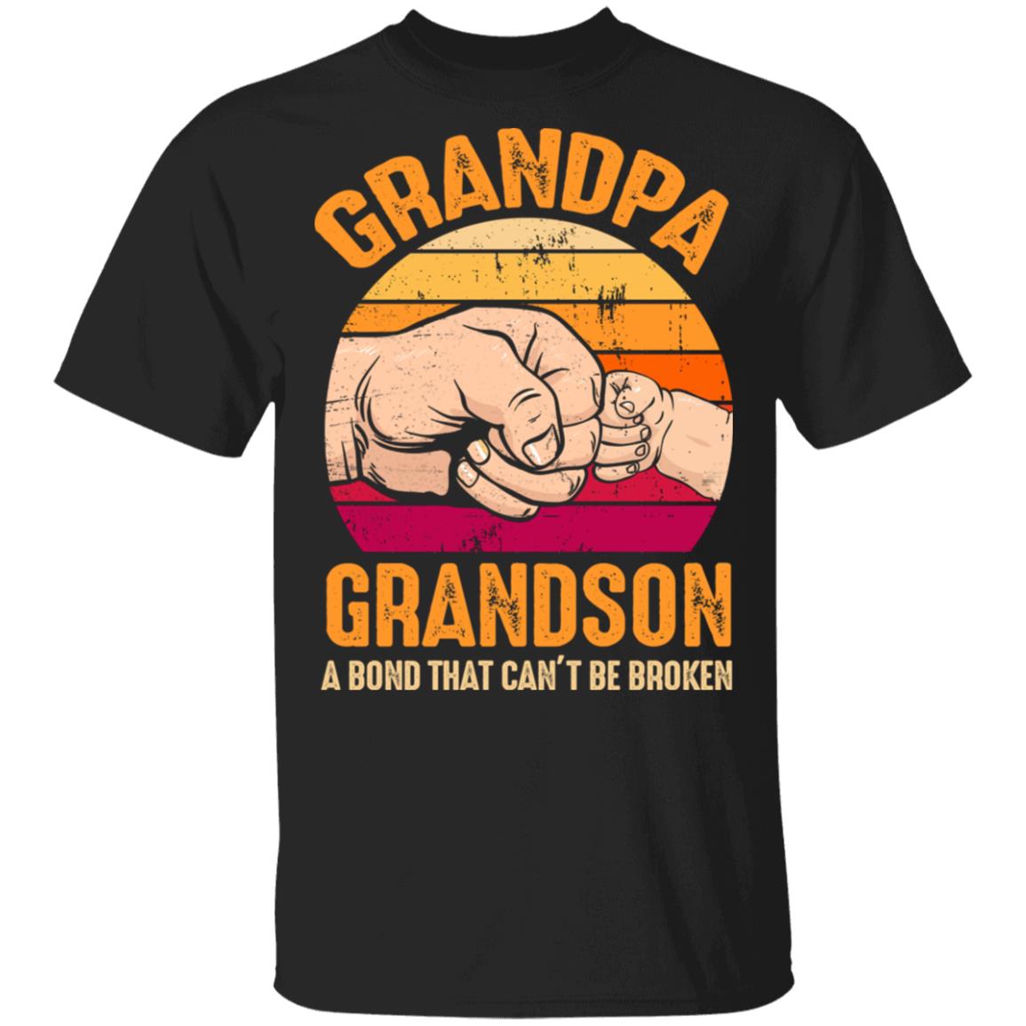 Grandson And Grandpa Shirt | Grandpa Grandson A Bond That Can't Be ...