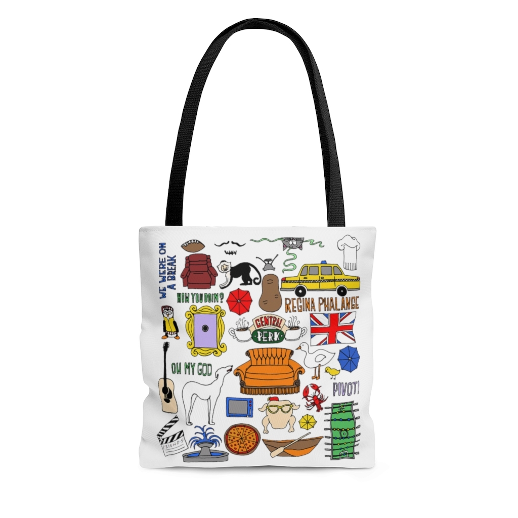 Friends Quote Bag | Friends TV Show All Over Print Tote Bag - Shoulder ...