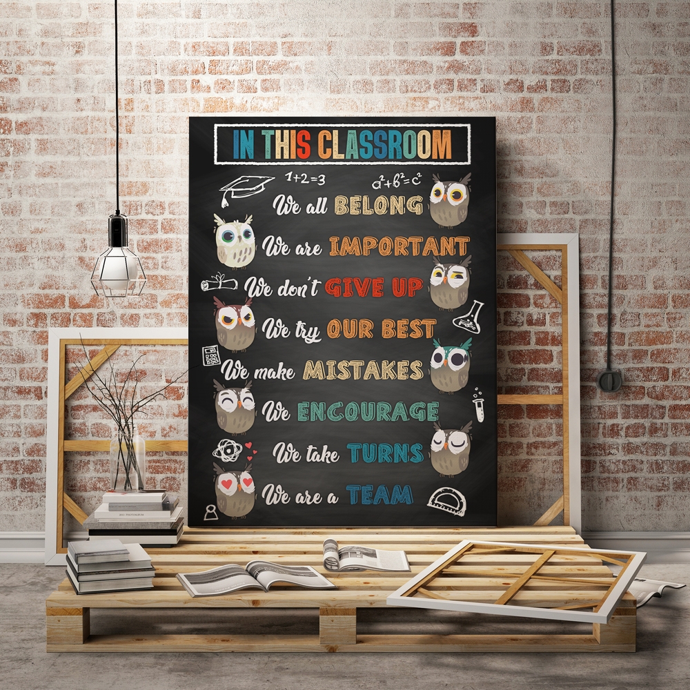 Personalized Poster In This Classroom You Belong Here Poster, Classroom ...