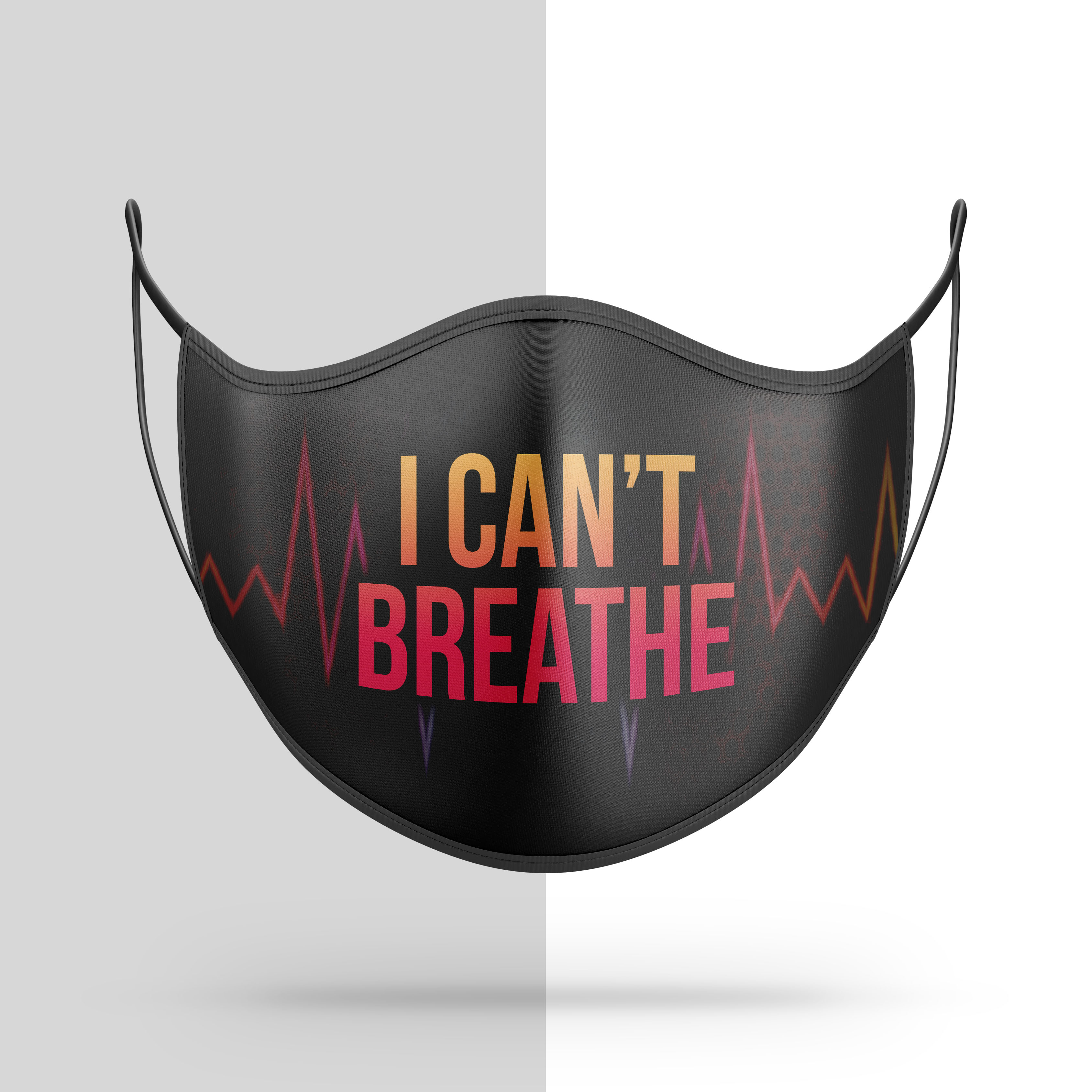 I Can't Breathe Black Lives Matter Washable Reusable Custom Printed ...