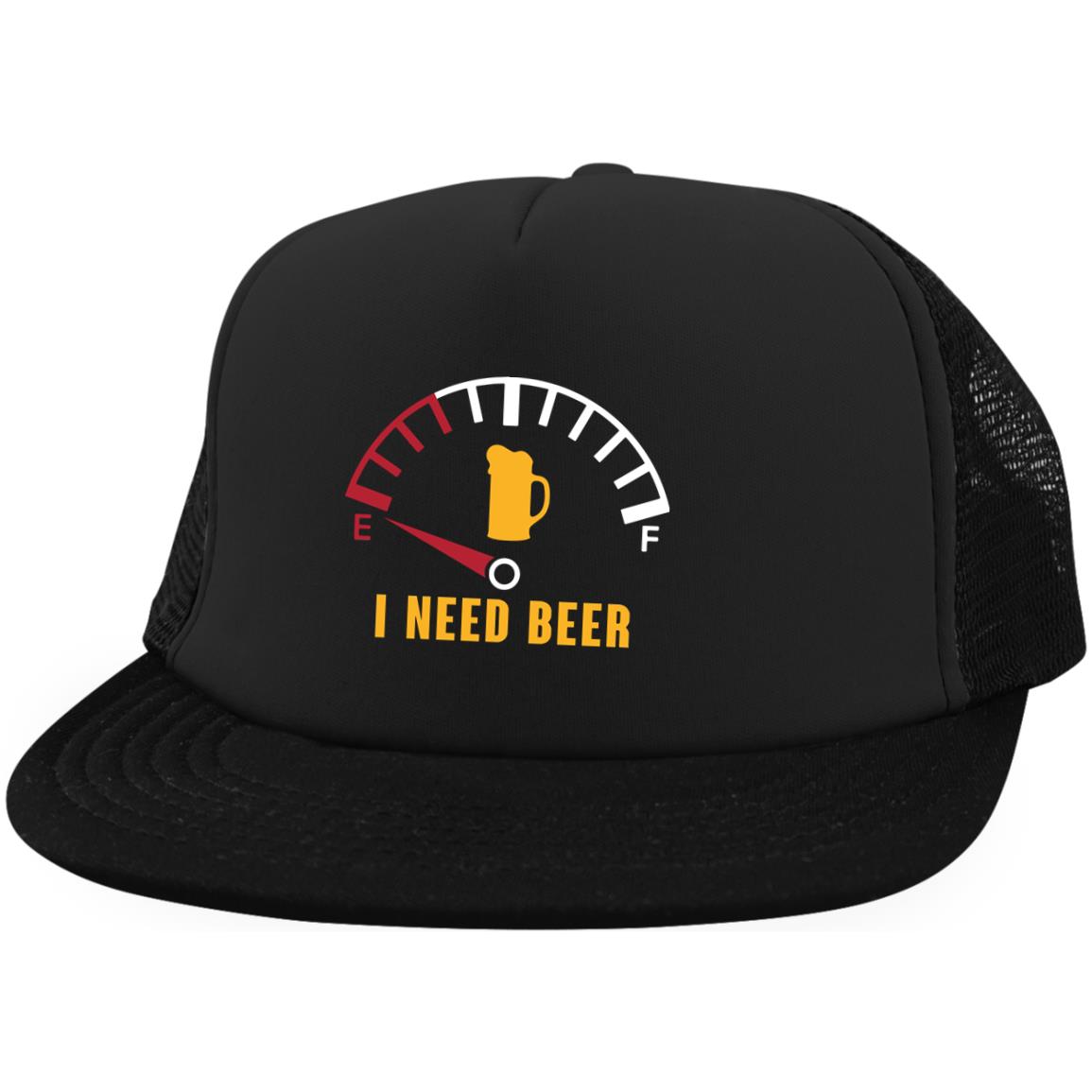 Beer Drinking Team Saying Hat | Fuel Gauge I Need Beer Speedometer ...