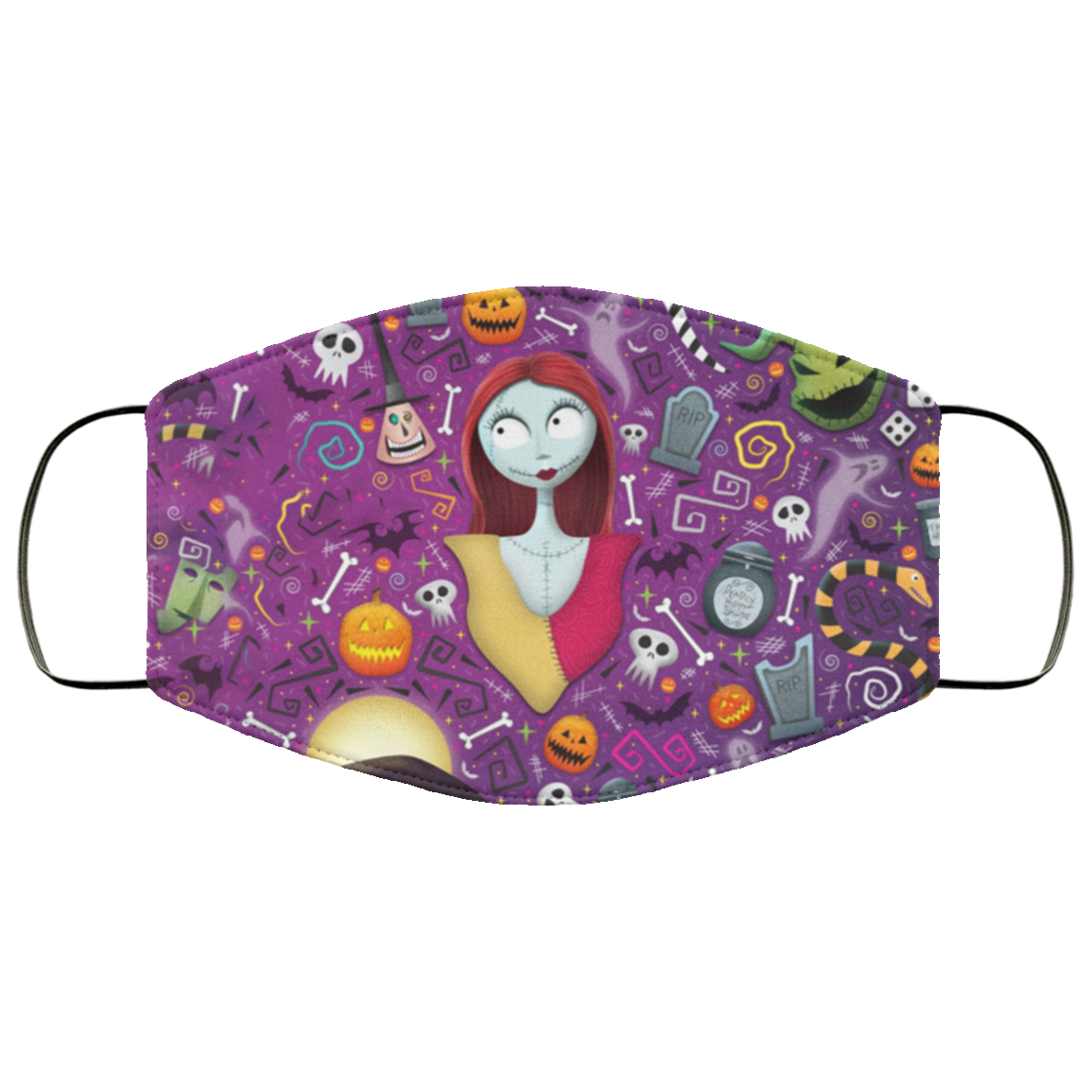 Sally Skellington Face Mask - Nightmare Before Christmas Washable ...