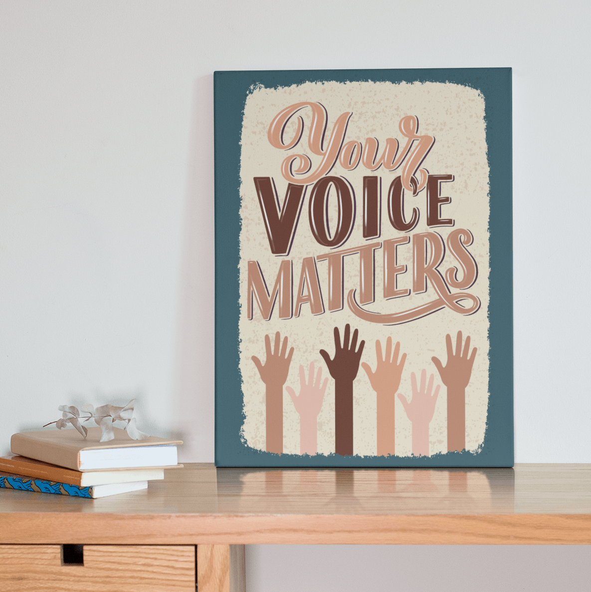Your Voice Matters | Your Voice Matters Hands - BLM Gallery Wrapped ...