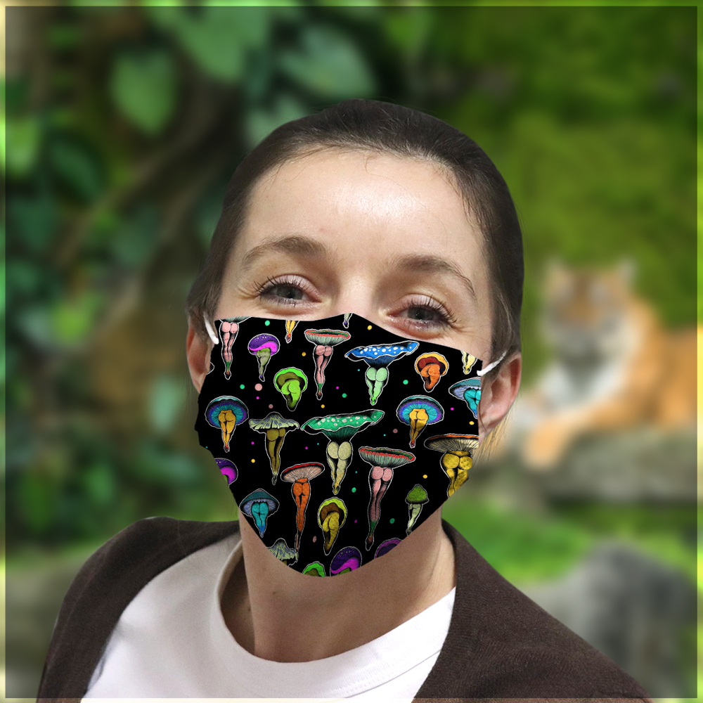 Mushroom Body Mask | Mushroom Body - Washable Reusable Custom Face Mask ...