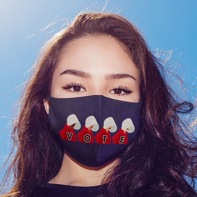 Handmaid's Tale Vote Face Mask | Handmaid's Tale Vote Feminist Face ...