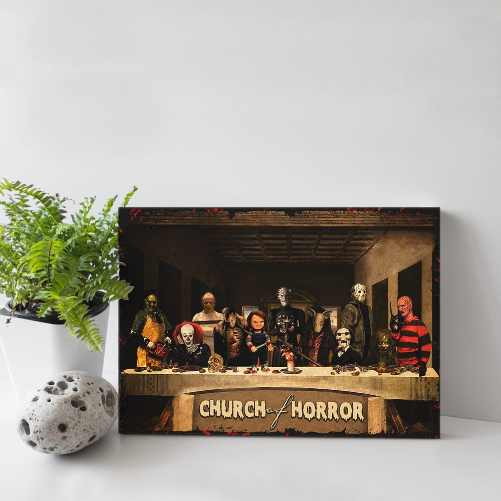 Church Of Horror Poster | Church Of Horror - Horror Movie Framed Canvas ...