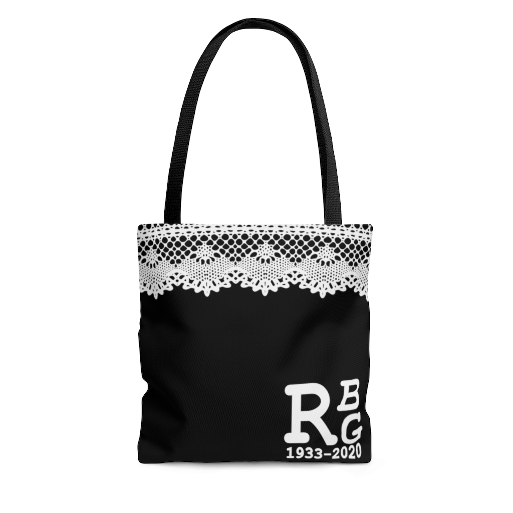 Notorious RBG Tote Bag - Notorious RBG Lace Collar Ruth Bader Ginsburg ...
