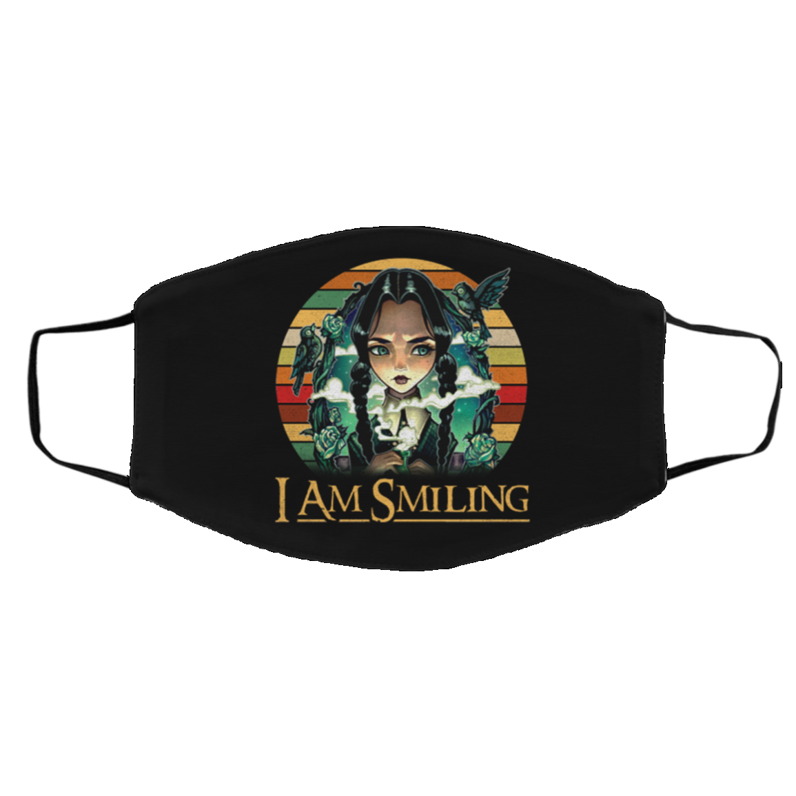 Wednesday Addams Costume - Wednesday Addams I Am Smiling Vintage Face ...