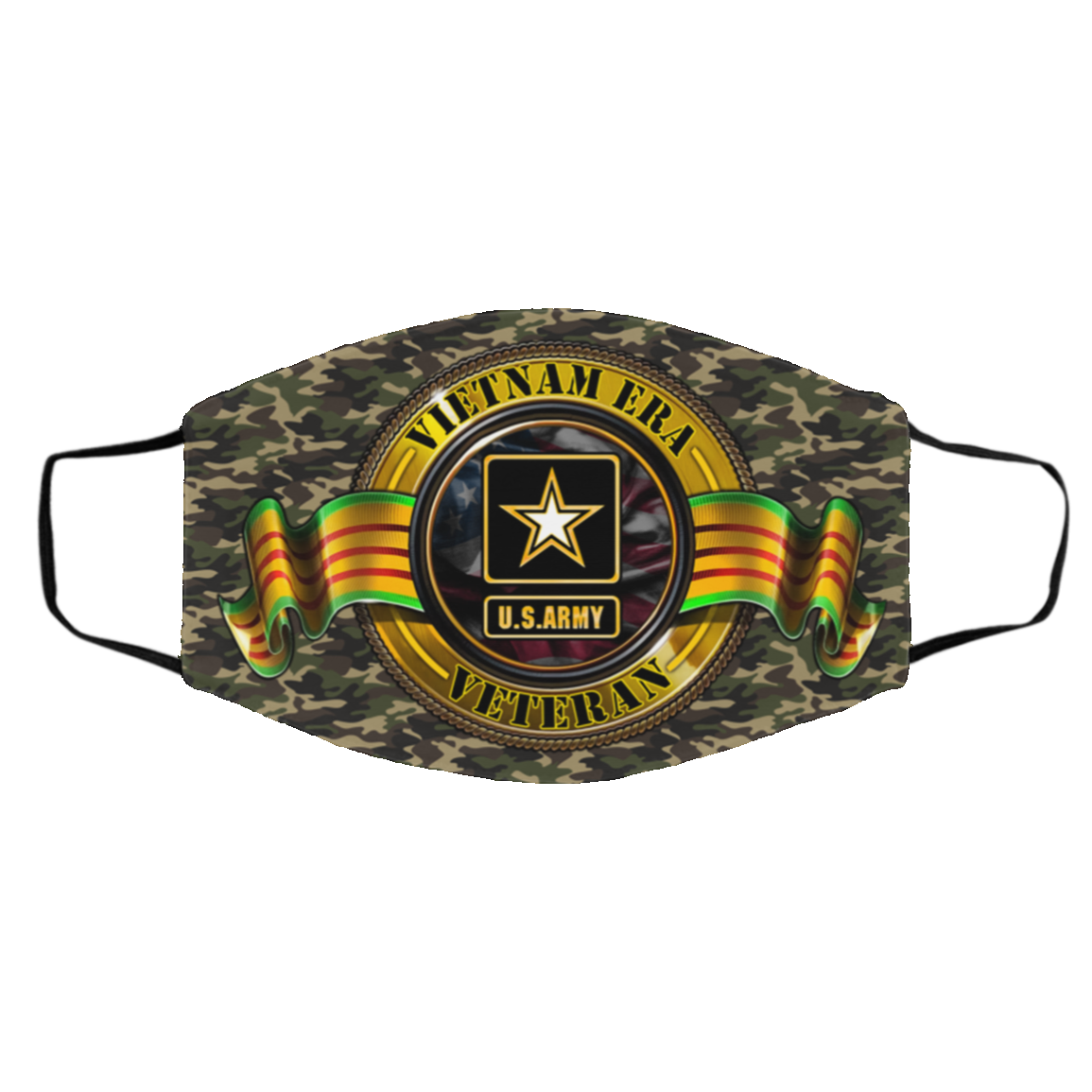 Vietnam Veteran Mask | US Army Vietnam Era Veteran Washable Reusable ...