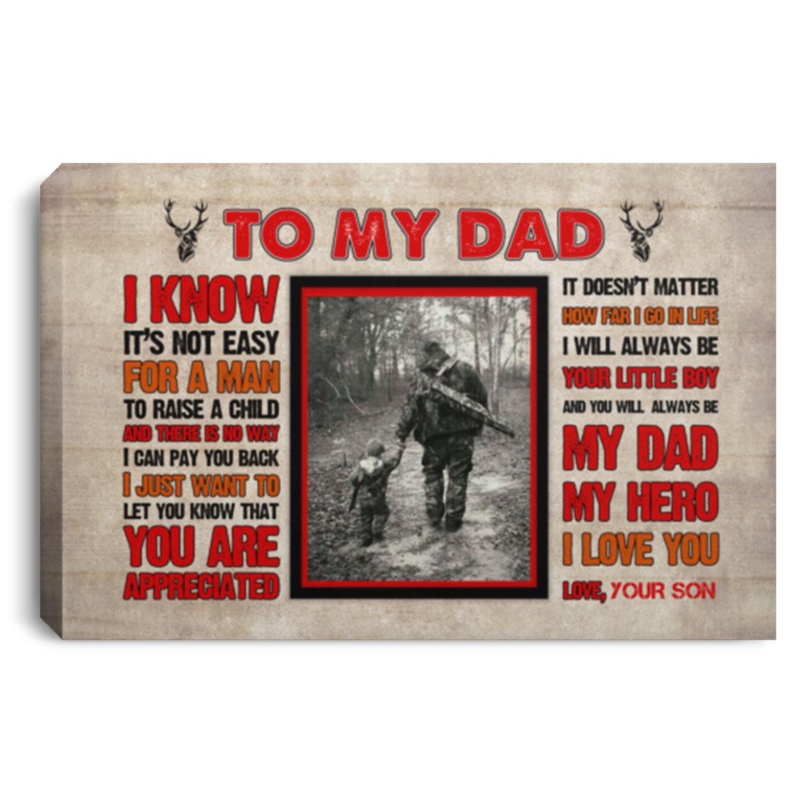 Custom Photo Gifts For Dad | Custom Photo To My Dad You Are Appreciated ...