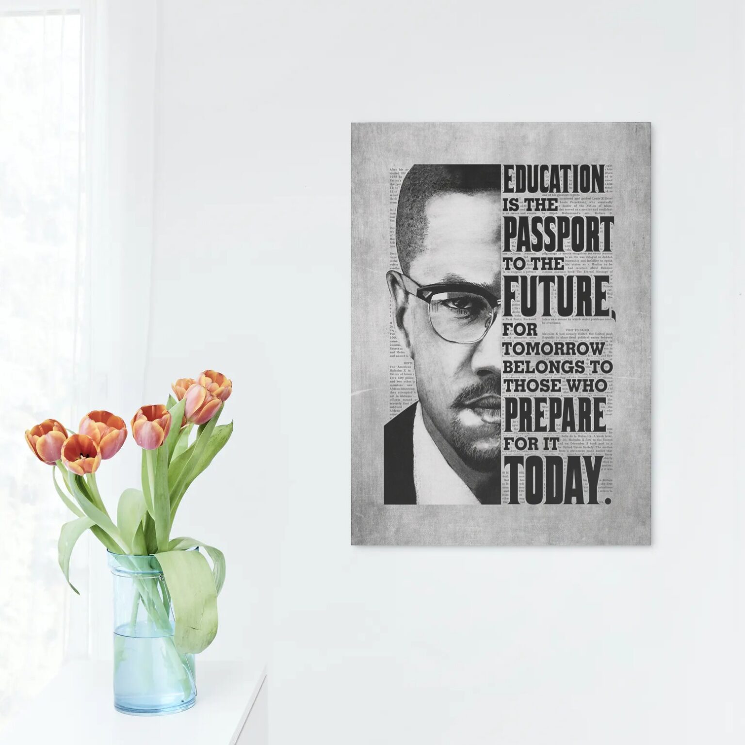 Malcolm X Quote Poster | Malcolm X Education Is The Passport To The ...