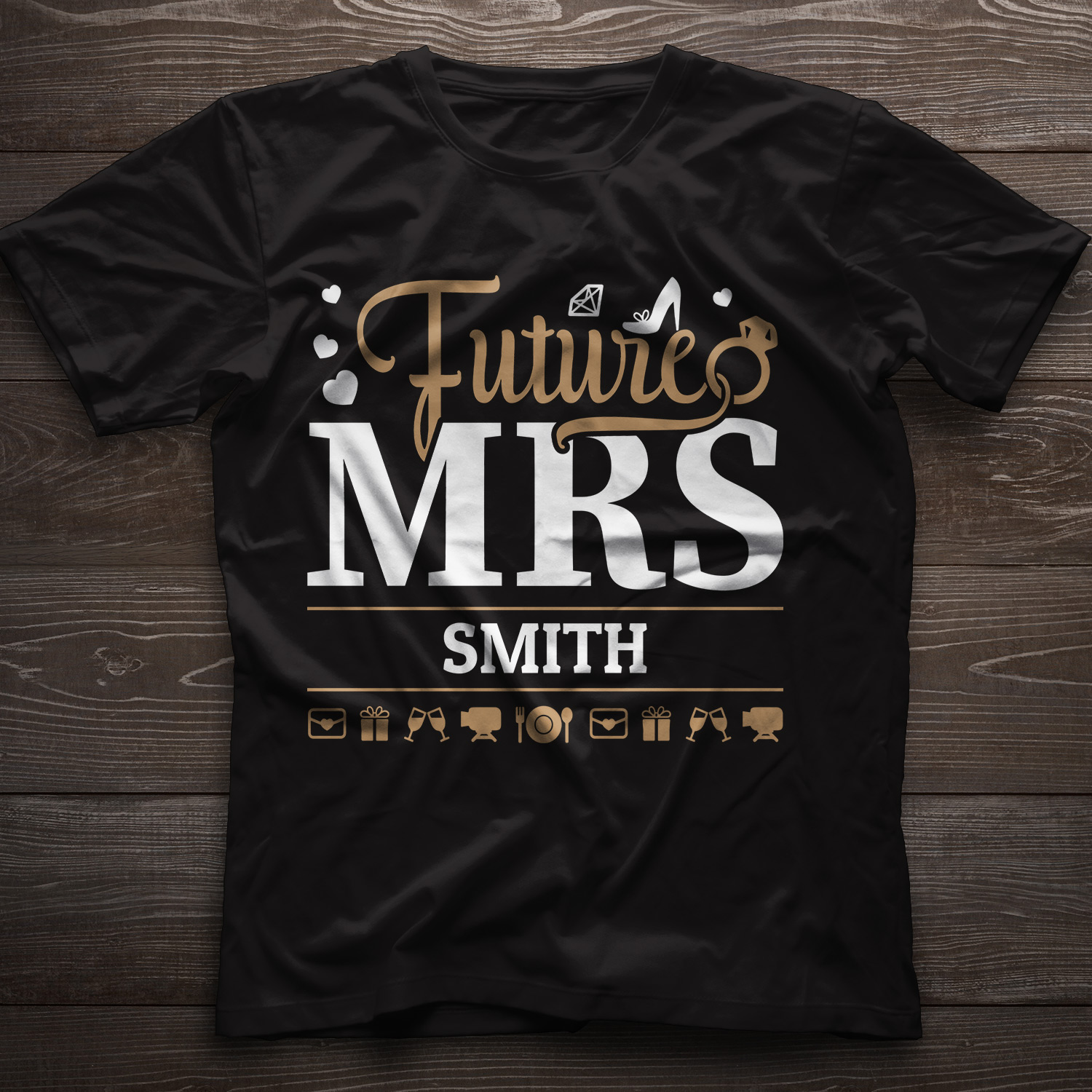 Future Mrs Shirt | Personalized Future Mrs T-Shirt - V-Neck Shirt ...