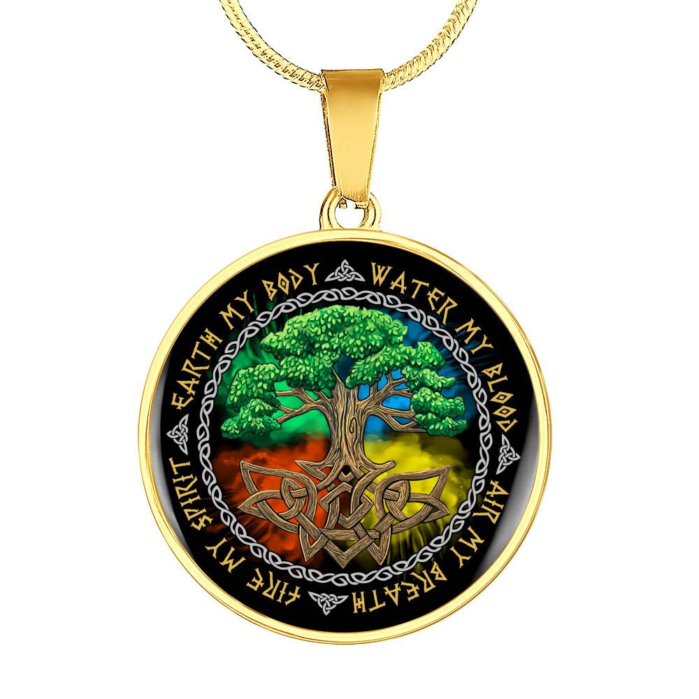 Earth My Body Nordic Necklace | Earth My Body Water My Blood Air My ...