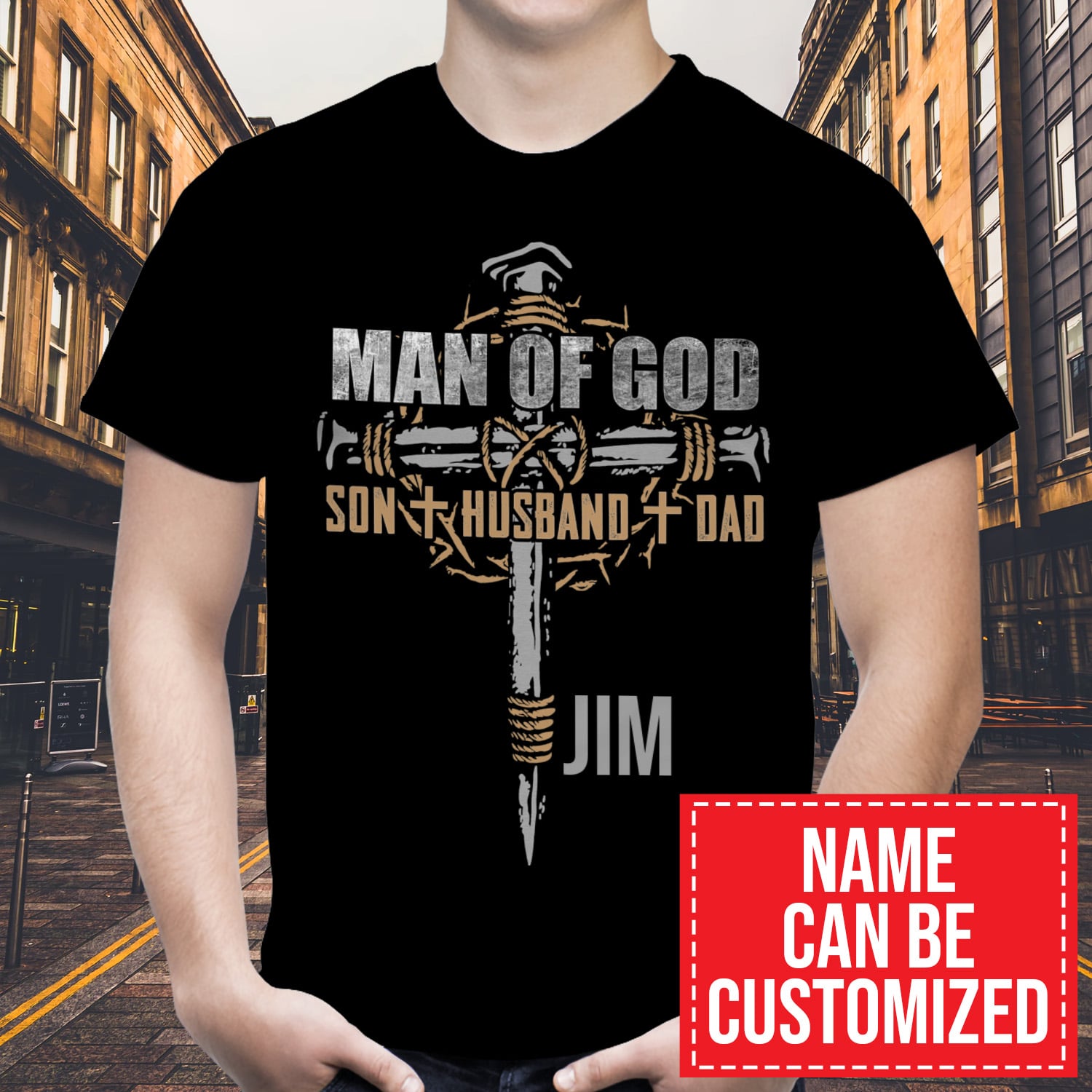Jesus Christ Shirt For Men | Personalized Man Of God Son Husband Dad T ...