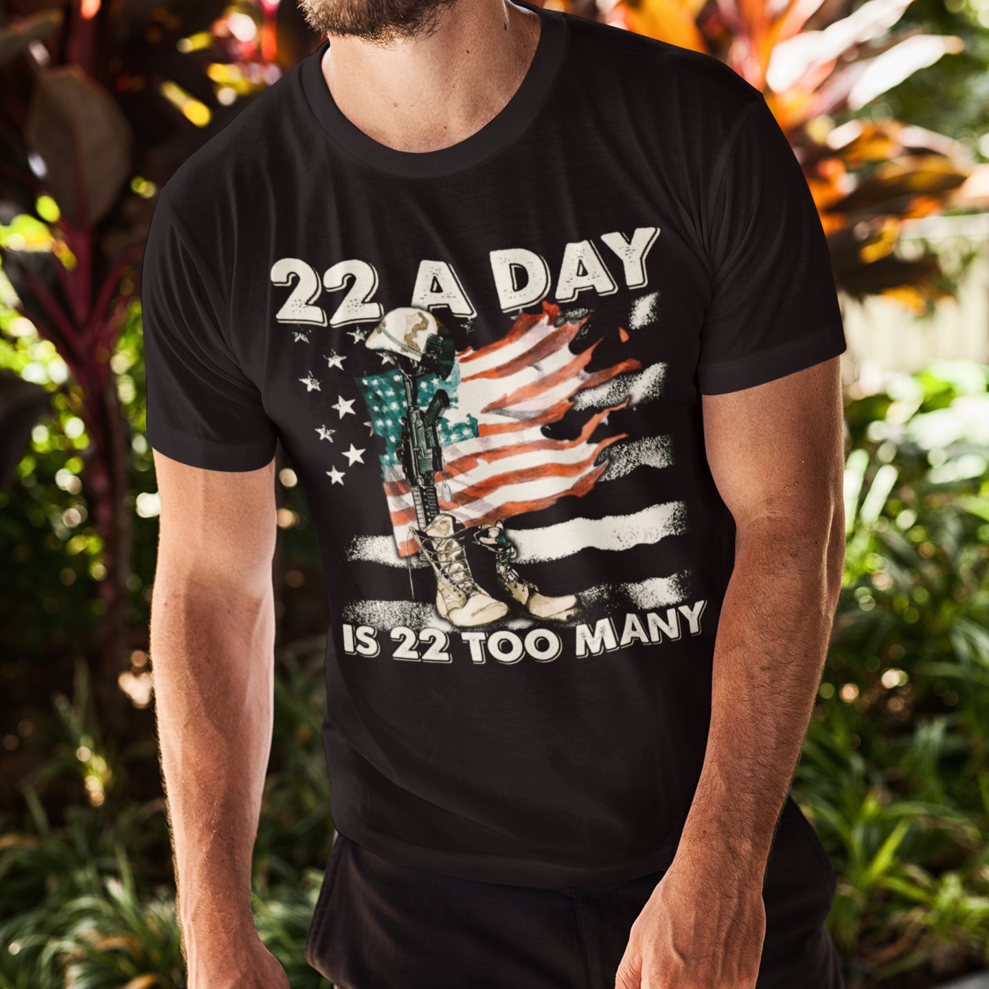 22 Veteran A Day Shirts | 22 A Day Is 22 Too Many Shirt - End Veteran ...