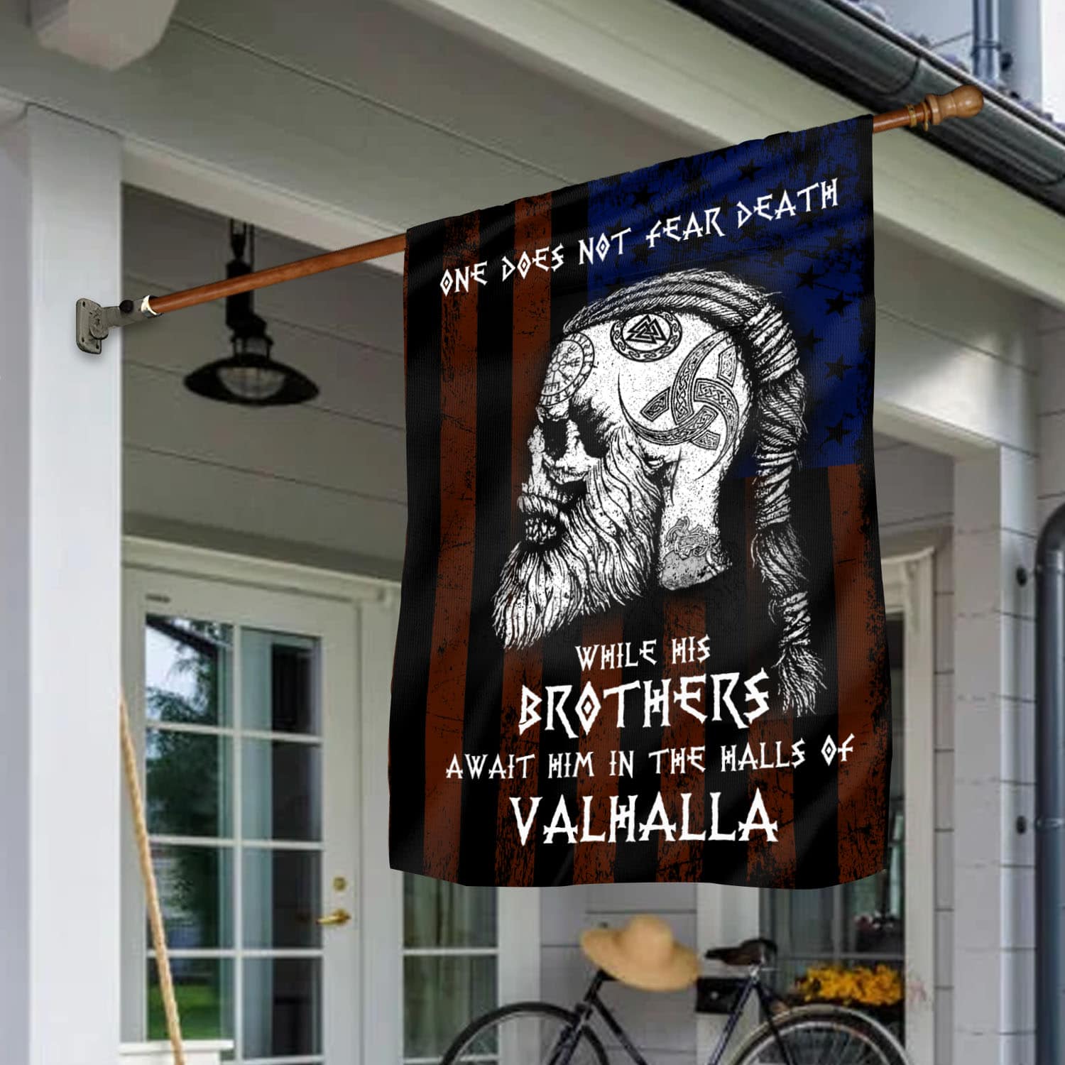 Viking Garden Flag | While His Brothers Await Him In The Halls Of ...