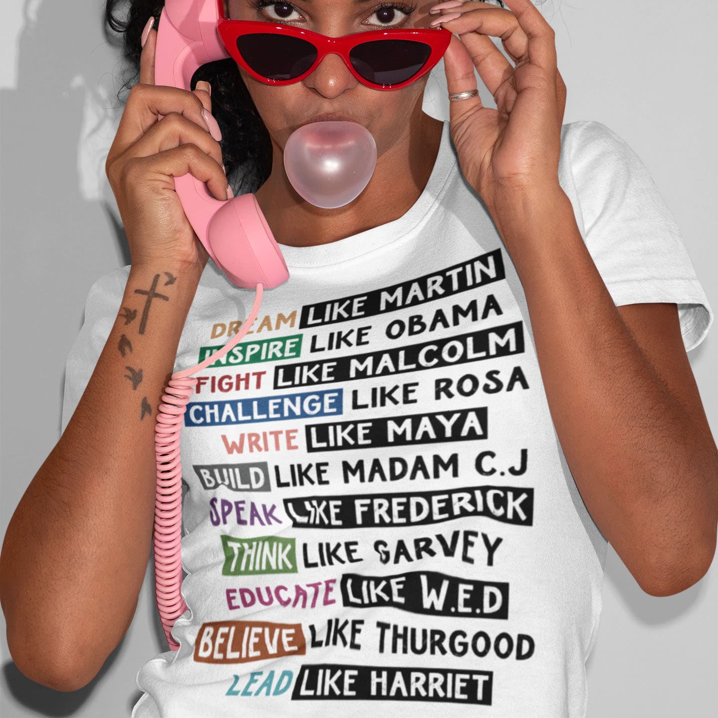 Black History Month Shirts | Dream Like Martin Inspire Like Obama | CubeBik