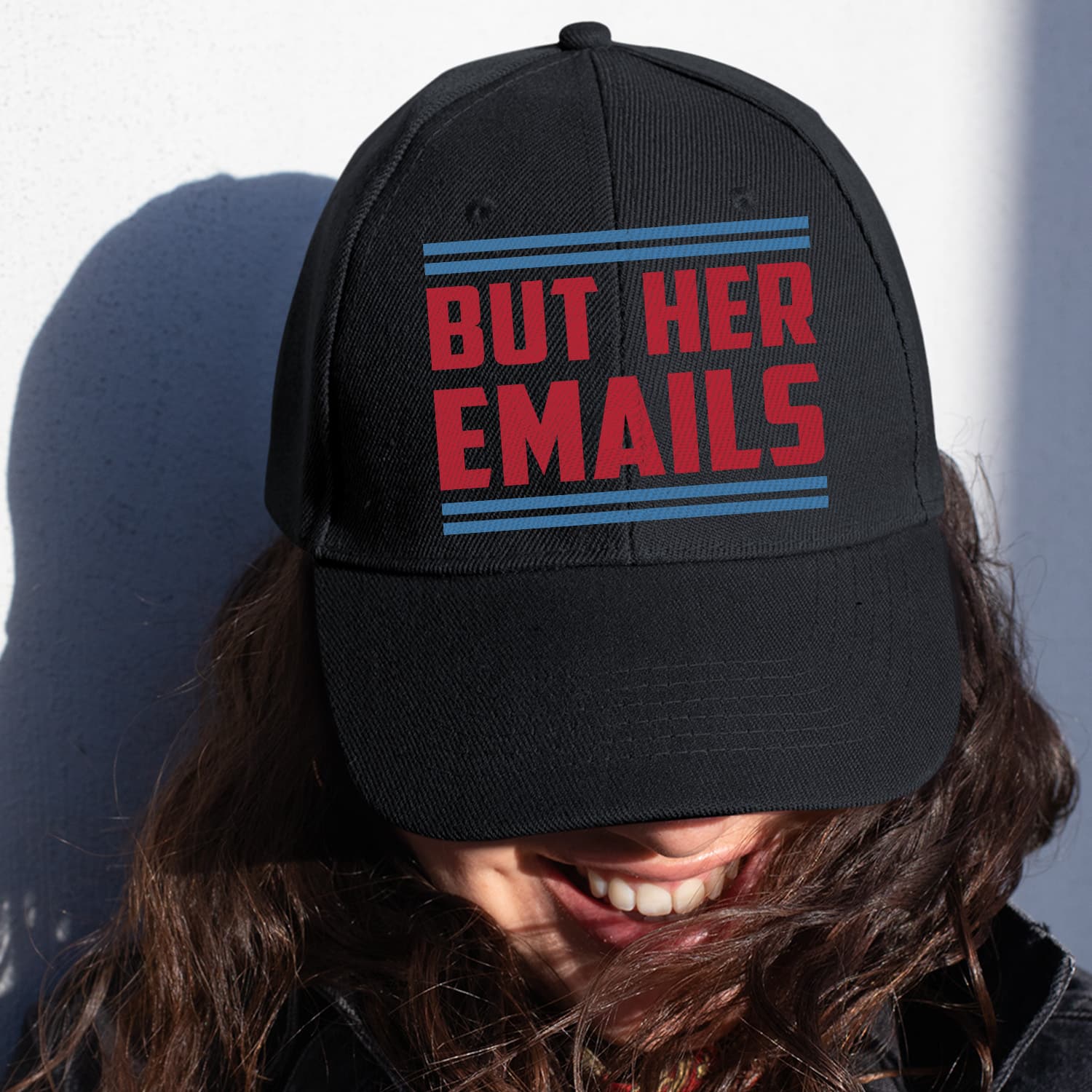 But Her Emails Funny Meme Dad Hat - But Her Emails Hillary Clinton ...
