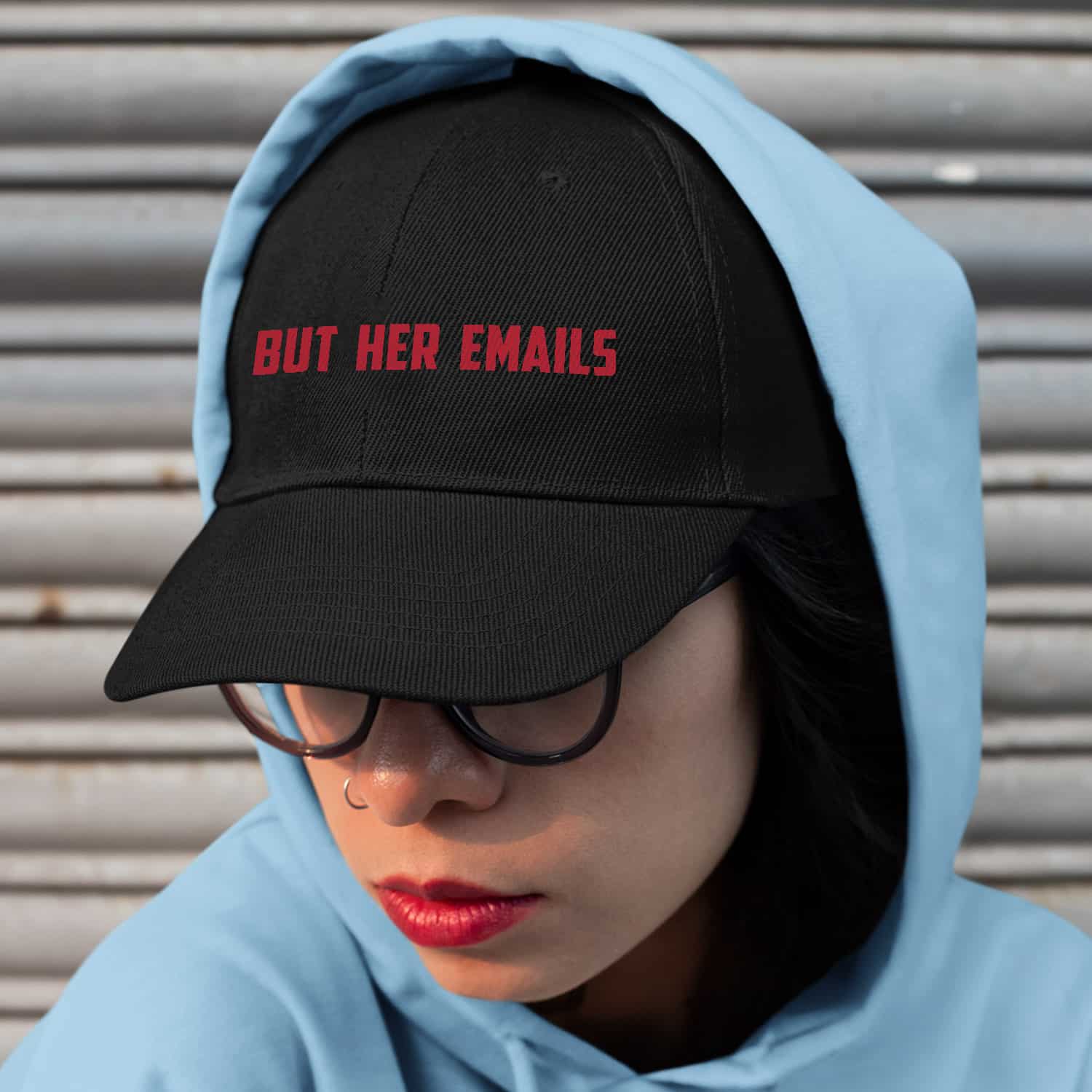 But Her Emails Funny Meme Dad Hat - But Her Emails Hillary Clinton ...